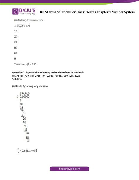 RD Sharma Class 9 Chapter 1 Number System Updated For 2023 2024