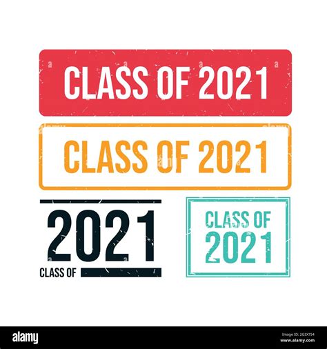 Grunge Class 2021 Textured Stamp Vector Image Stamp Class Of 2021 With