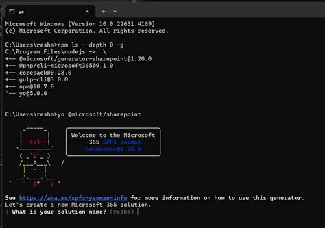 Fixing Spfx Unable To Use The Latest Version In Scaffolding Project