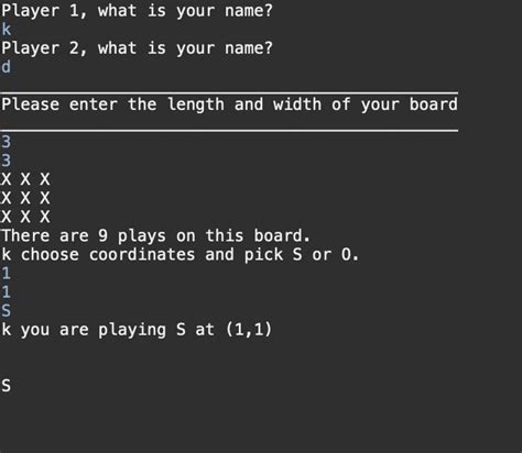solved java i am creating an sos game of l by w dimensions