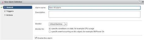 Create Alarms Vmware Esxi