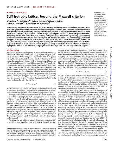 Pdf Stiff Isotropic Lattices Beyond The Maxwell Criterion
