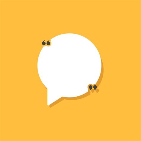 Premium Vector Quote Frame Icon In Flat Style Speech Bubble Vector Illustration On Isolated