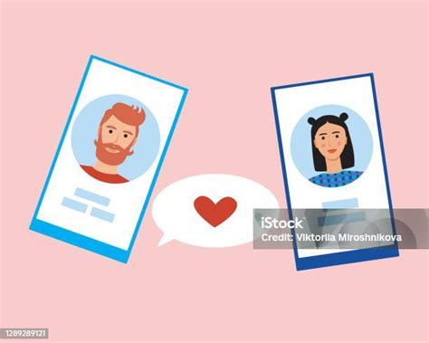 인터넷 로맨스 손으로 고립 된 스마트 폰 인터넷 데이트 장거리 사랑의 개념으로 평평한 벡터 일러스트 개념에 대한 스톡 벡터 아트 및 기타 이미지 Istock