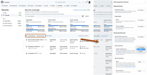 Enable Security Features For Multiple Repositories From Your