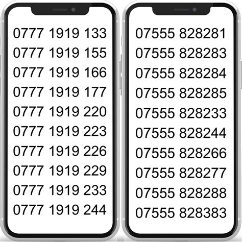 Uk Vip Mobile Numbers Memorable Vip Numbers Gold Numbers Gold