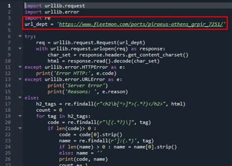 Part Of Code For Data Extraction Download Scientific Diagram