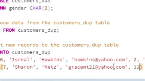 Manipulating Data With Sql