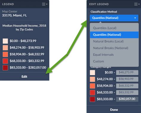 What Are The Legend Classification Methods Simplymap Help Center