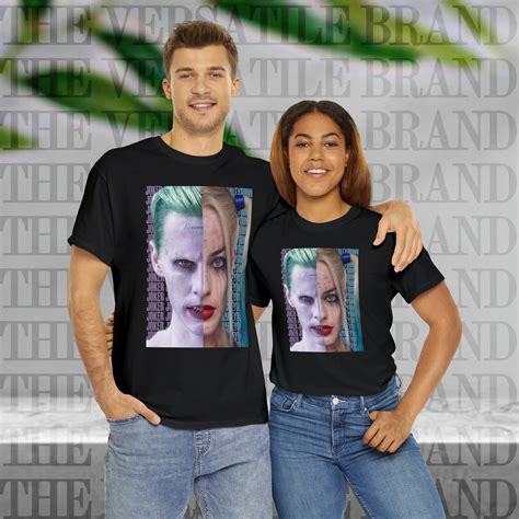 Half Joker Half Harley Quinn T Shirt Joker And Harley Quinn Shirt