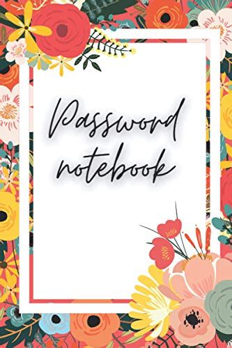 Password Notebook Easy Internet Passwords Keeper Log Book Password