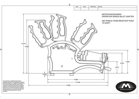 Th350 Clean Neutral 3 Speed Push To Shift Operator Series Billet Shifter Rear Exit W Co2 Assist