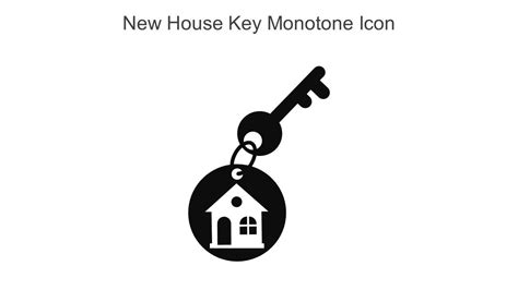 New House Key Monotone Icon In Powerpoint Pptx Png And Editable Eps Format PPT Template