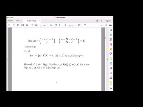 Free Video Roger Heath Brown The Determinant Method Lecture Iii From Hausdorff Center For