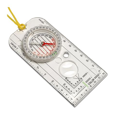 Acrylic Navigation Compass Map Reading Waterproof Orienteering Compass