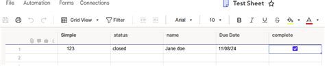 field not showing on automation workflow — smartsheet community