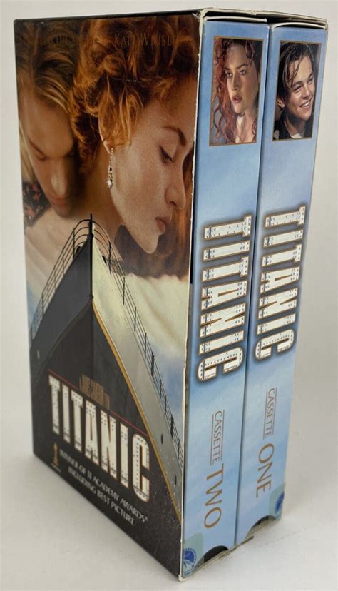 Academy Award Winner Titanic Vhs 1999 2 Tape Set Leonardo Dicaprio Kate