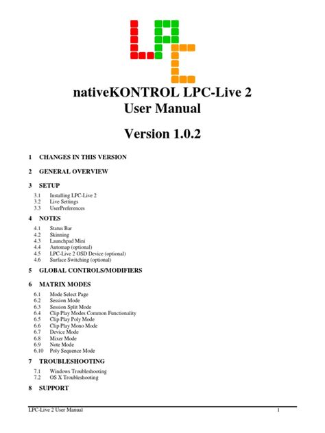Lpc Live 2 User Manual Pdf Java Programming Language Scale Music