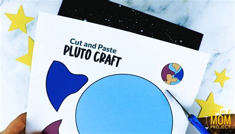 pluto craft with printable template simple mom project