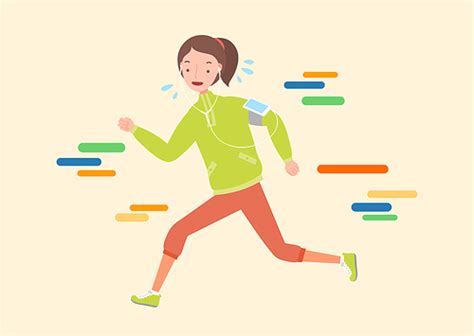 조깅하는 여자 유토이미지 상세페이지 베이직샵 일러스트 20144126