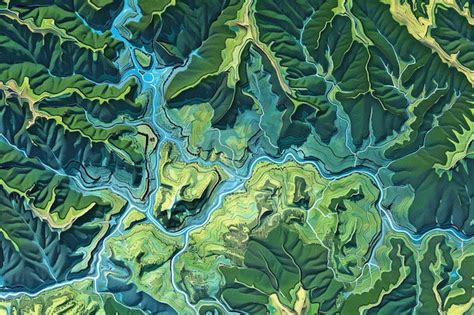 creating watershed maps ar generative ai premium ai generated image