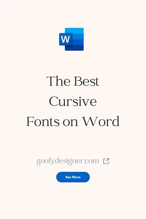 24 Cursive Fonts In Word That Add A Personal Touch Cursive Fonts