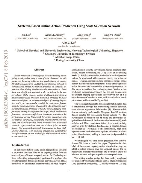 skeleton based online action prediction using scale selection network