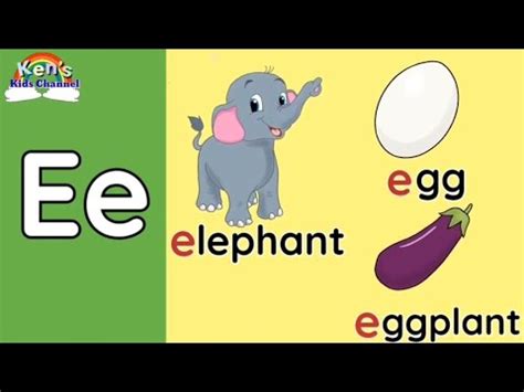 Letter Ee Letter E Sound Objects Beginning With The Letter Ee