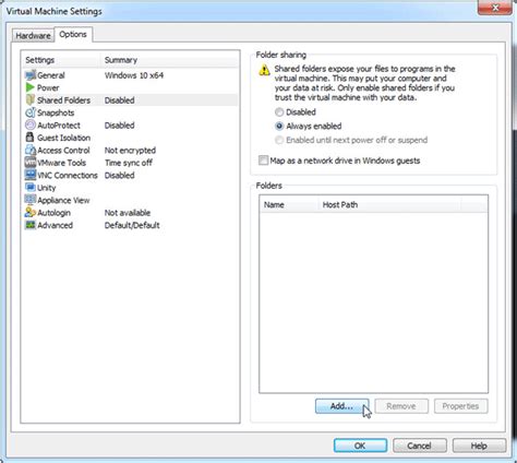 How To Create Shared Folder In Vmware For Installed Windows Os