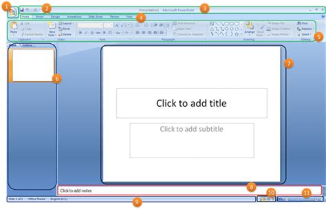 Mengenal Tampilan Atau Interface Powerpoint 2007 Powerpoint Interaktif