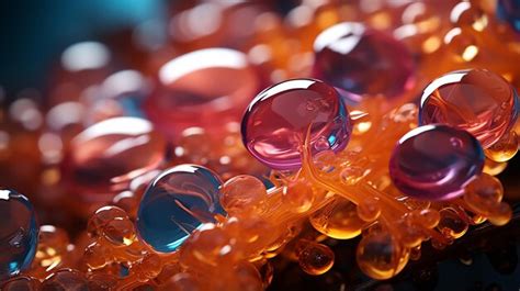 Premium Photo Colorful Colony Cocci Bacteria Microscopy Closeup