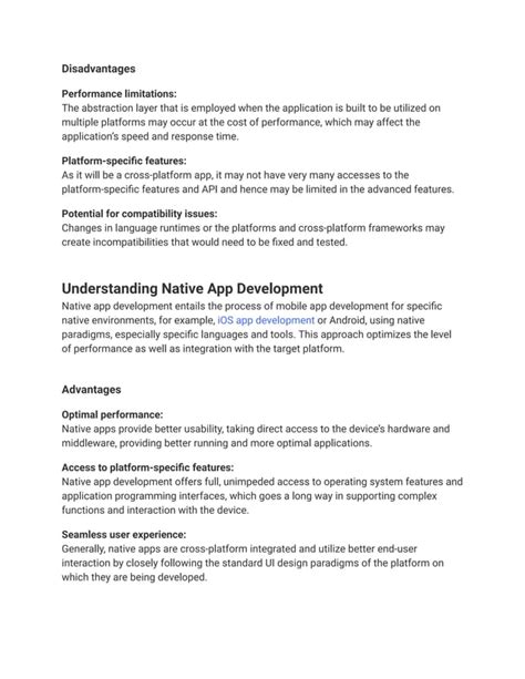 Cross Platform Vs Native App Development Which Is Right For You Pdf