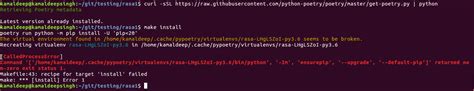 The Virtual Environment Found Seems To Be Broken Python Poetry Issue RasaHQ Rasa