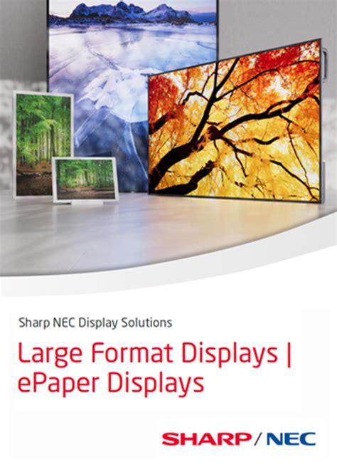 Sharpnec Epaper Guide Itz Display Solutions
