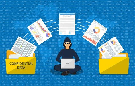 Data Phishing Hacker Attack Thief Hacker In Mask Stealing Personal