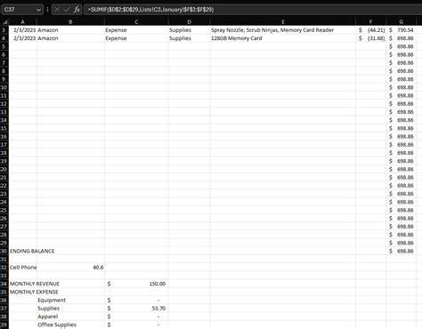 Sumif Function Returning A Positive Value When Adding Negative Values