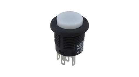 Lp0115cmkw015db Nkk Illuminated Pushbutton Switch On On 1co 30 Vdc