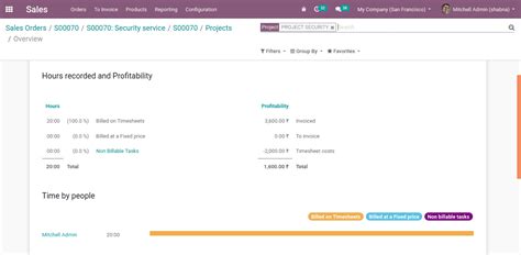 Project Overview Features In Odoo