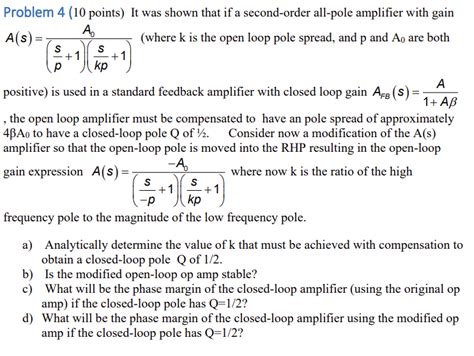 S S 1 Problem 4 10 Points It Was Shown That If A Chegg Com