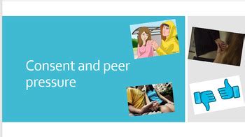 Consent And Peer Pressure Sex For PHSE Sexual Education With Q Activity