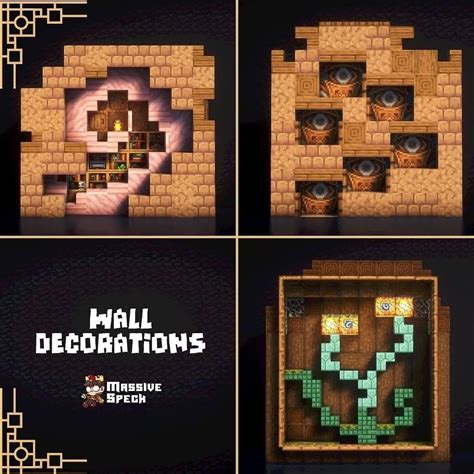 Minecraft Builds And Tutorials ☁️ On Instagram 💬3 Wall Designgs 😄save