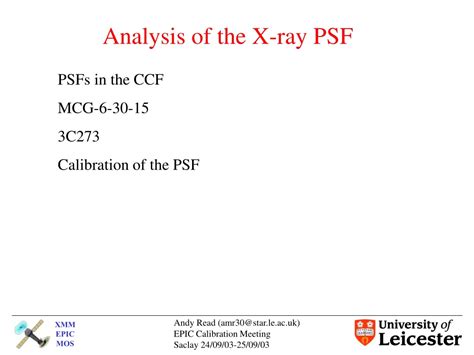 Ppt Analysis Of The X Ray Psf Powerpoint Presentation Free Download Id9615933
