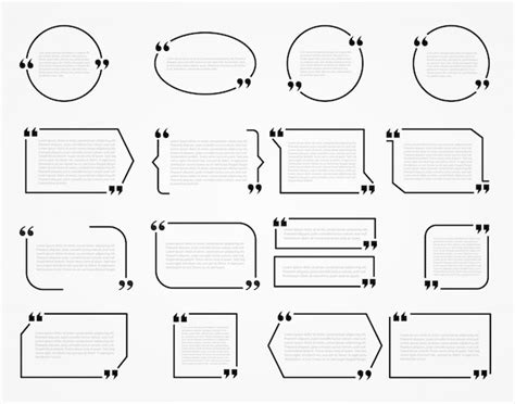 Premium Vector Quote Frames Blank Template With Print Information Design Quote