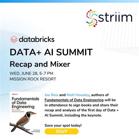 Matthew Housley On Linkedin Databricks Data Ai Summit Recap And Mixer