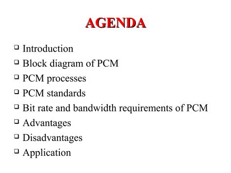Pulse Code Modulation Pcm Ppt