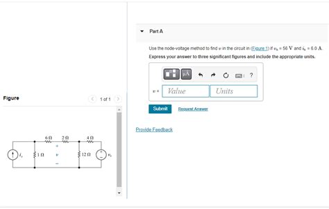 Solved Use The Node Voltage Method To Find V In The Circuit Chegg