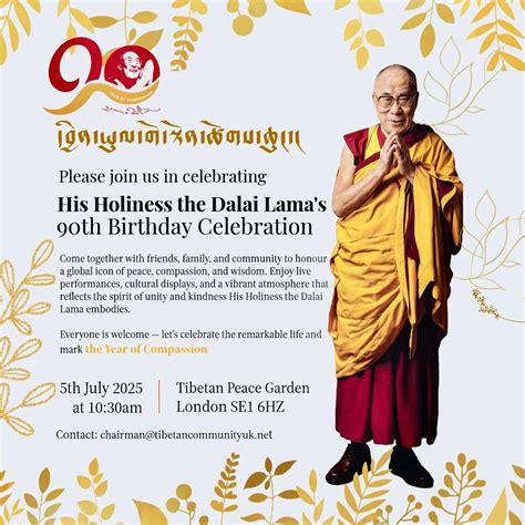 Celebrate The Dalai Lamas 90th Birthday A Day Of Peace Culture
