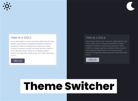 How To Make Darklight Theme Switcher In Css And Javascript Rocoderes