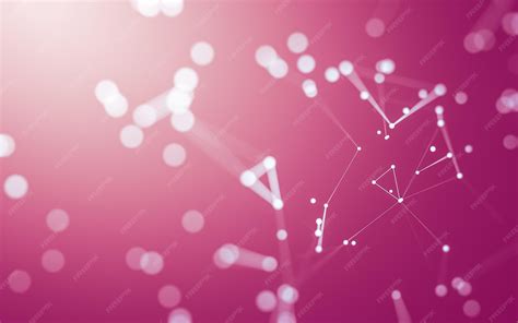 Premium Photo Abstract Background Molecules Technology With Polygonal Shapes Connecting Dots