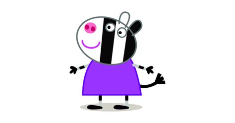 Zoë Zebra Peppa Pig Magnet Teepublic